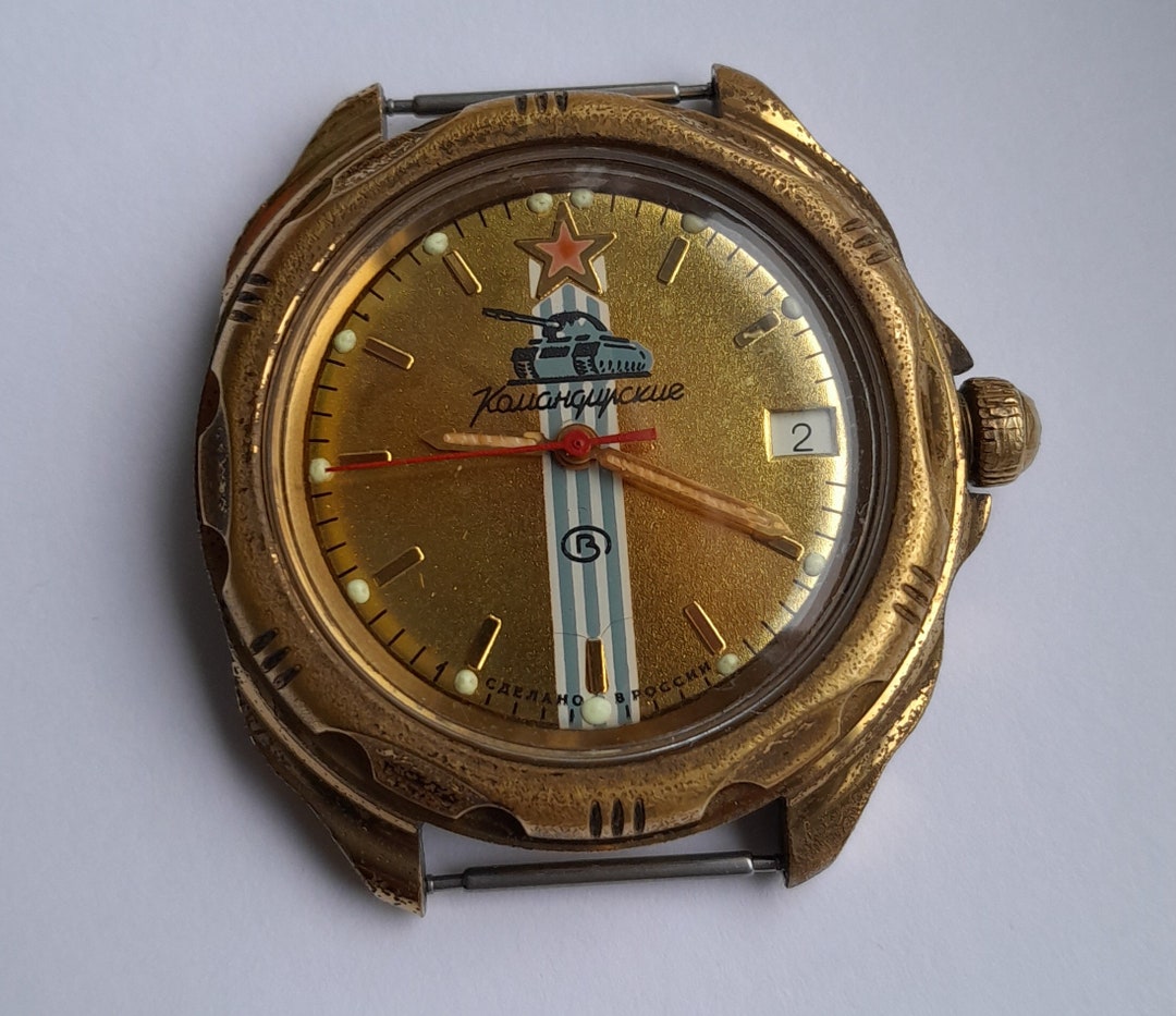 Vintage Watch Vostok Komandirskie Tank Mechanical 17j USSR Soviet ...