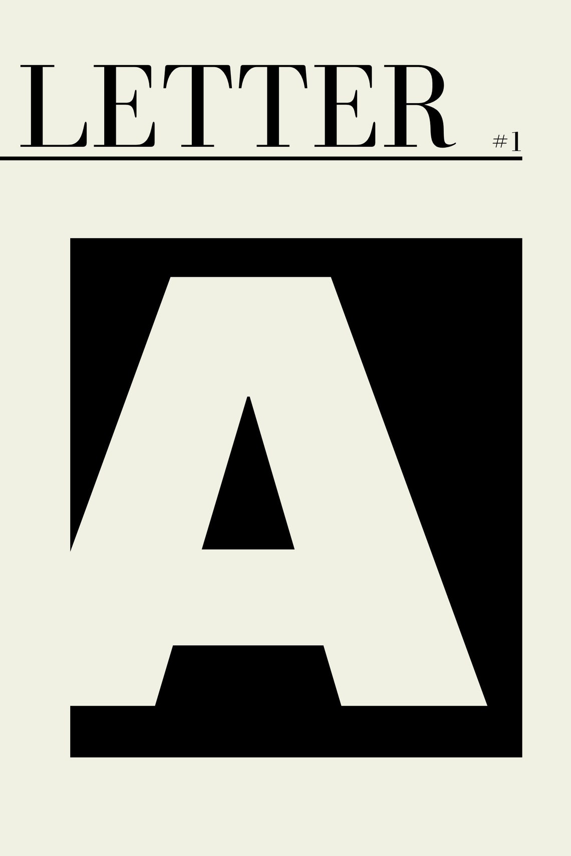 LETTER, A Premium Poster - Etsy