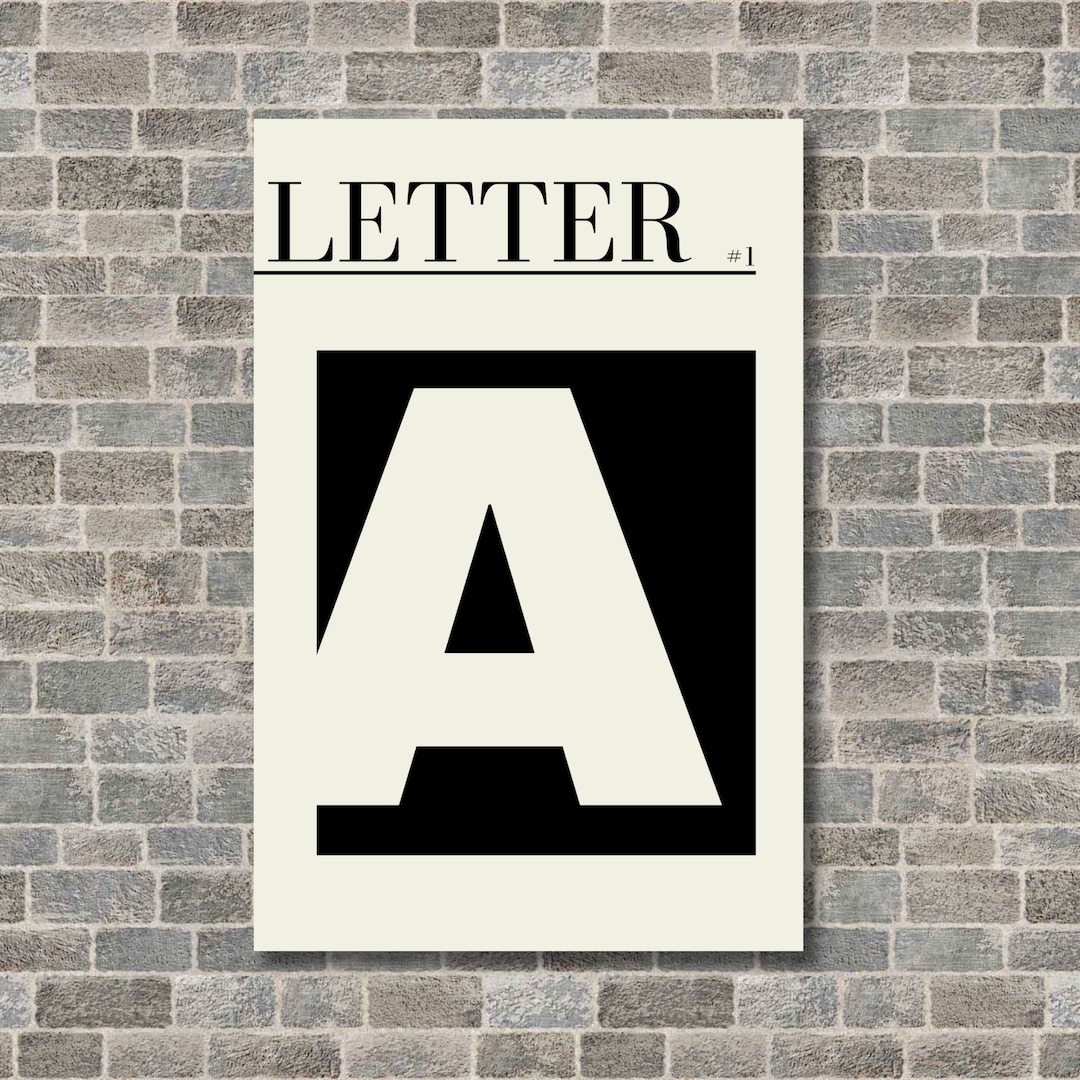 LETTER, A Premium Poster - Etsy