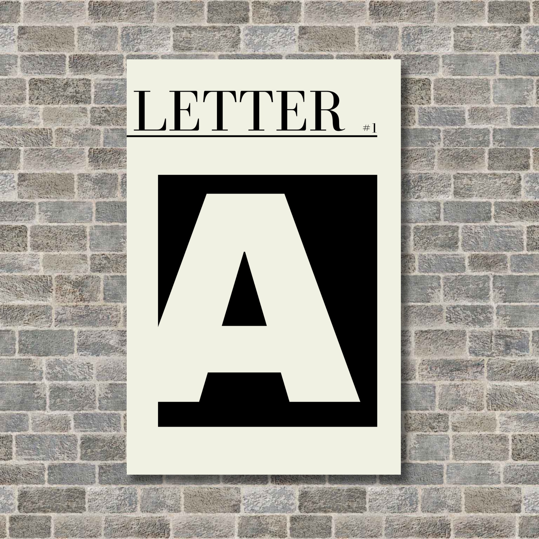 LETTER, A Premium Poster - Etsy
