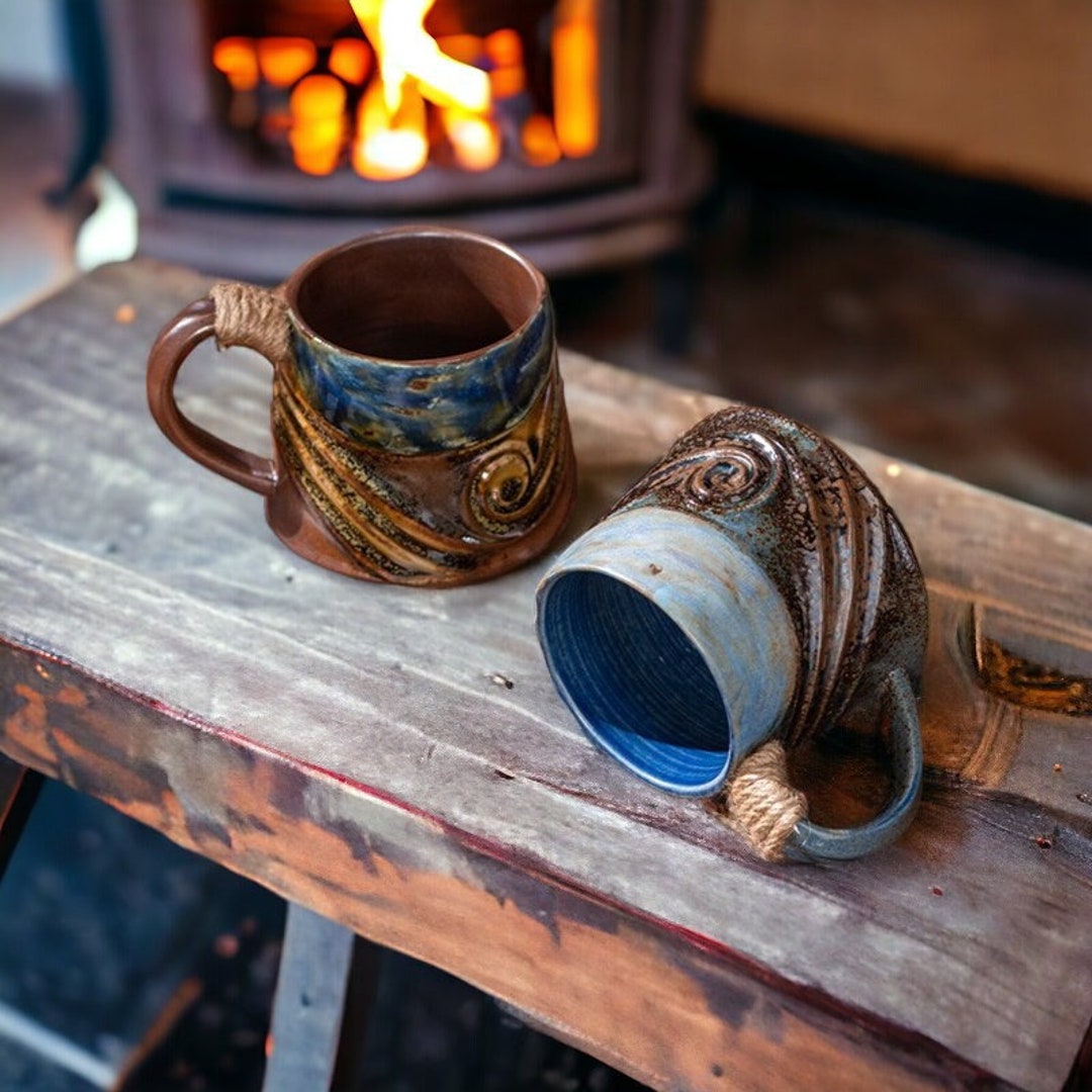 Unique Japanese Ceramic Coffee Mugs, Cute Stoneware Coffee Mugs, Cool ...