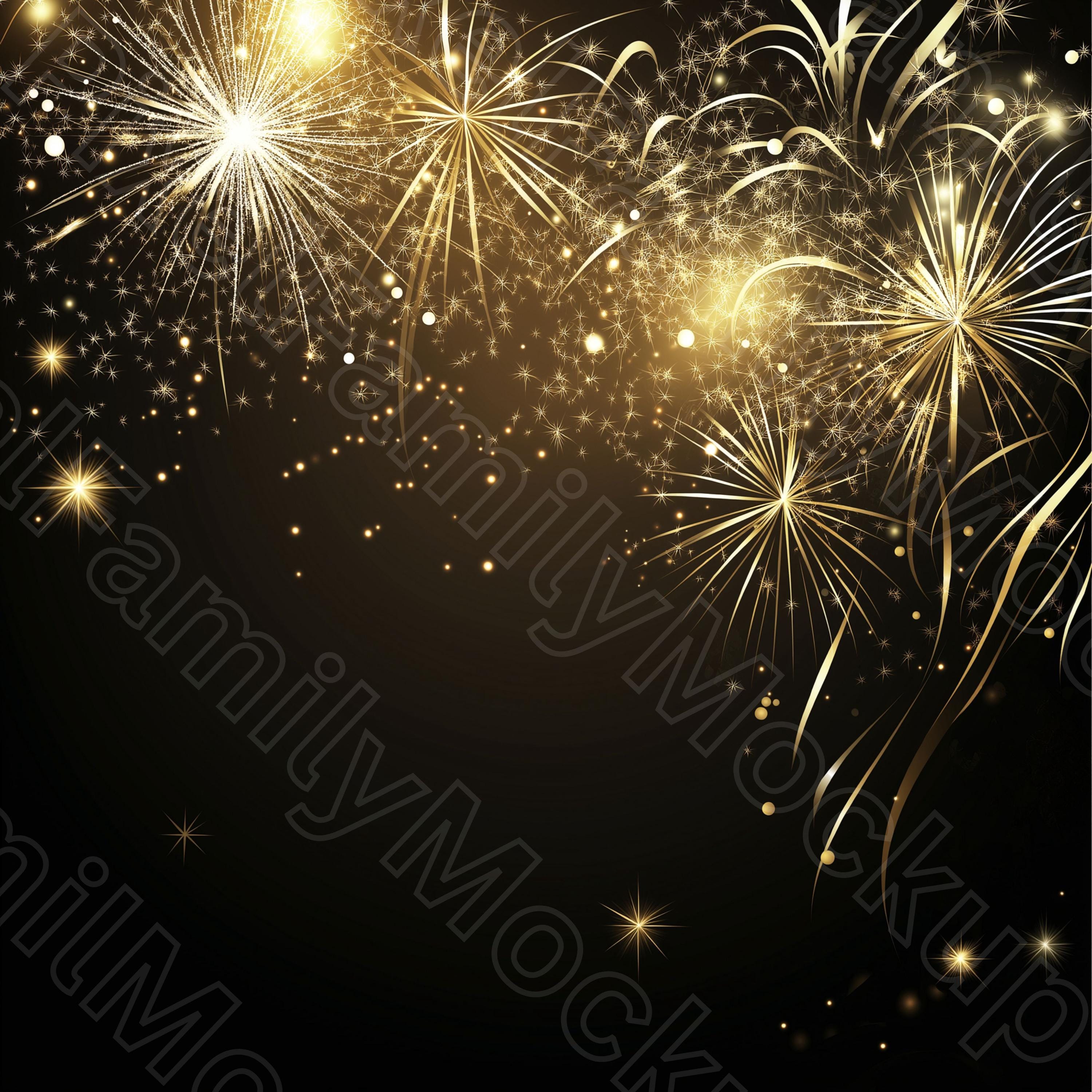 New Year Digital Background | Festive NYE Backdrop for Celebrations and ...