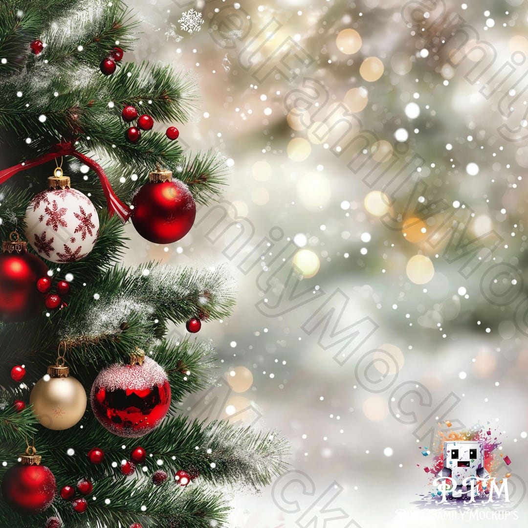 Festive Christmas Background Digital Download Holiday Wallpaper ...