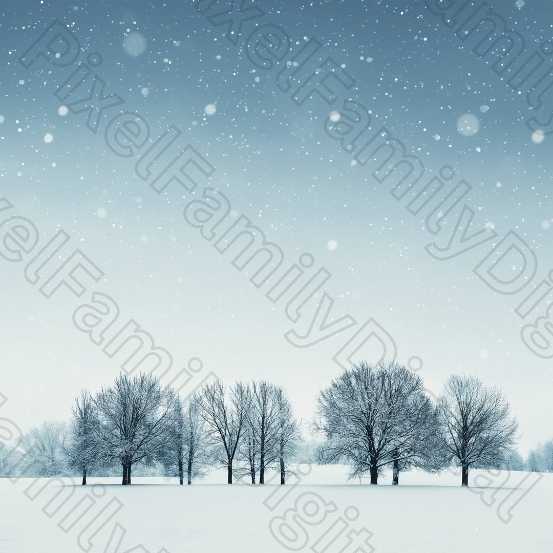 Winter Background Mockup Digital Paper Holiday Backdrop & Scene Creator ...