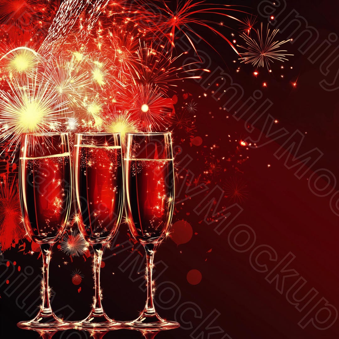 New Year Digital Background Festive NYE Backdrop for Celebrations and ...