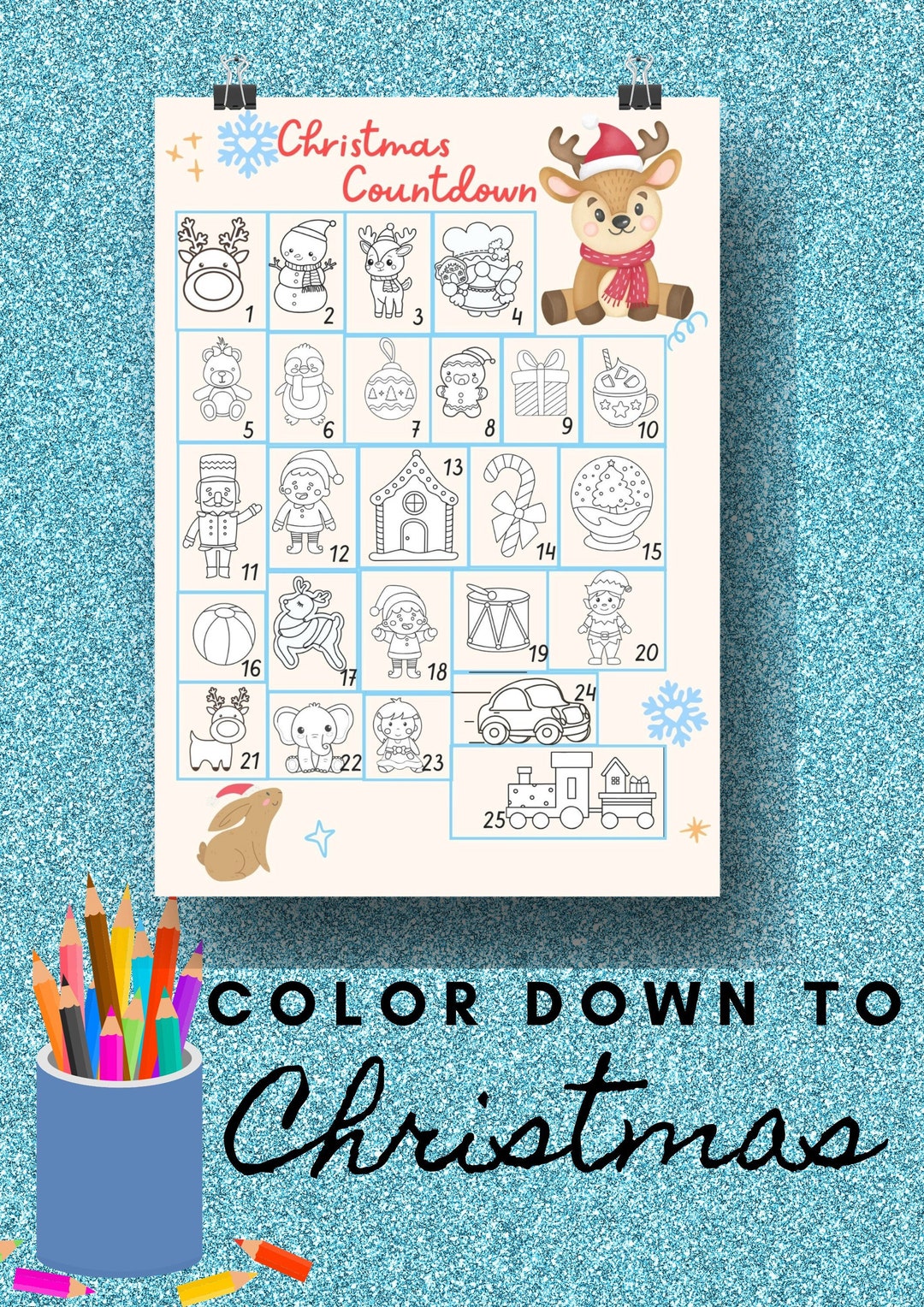 Advent Calender for Kids Advent Calender Download Christmas Countdown ...