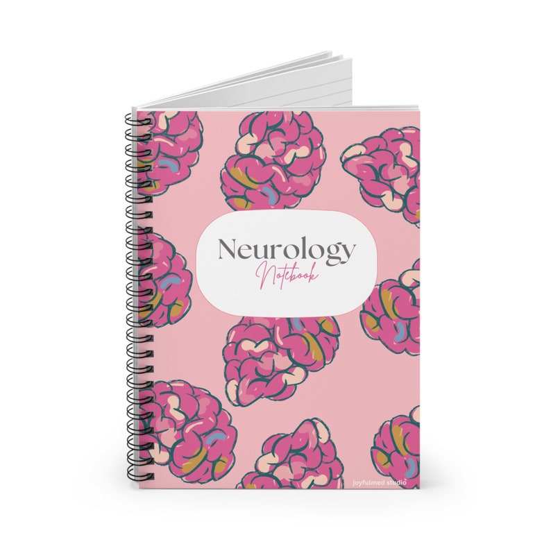 Cute Anatomical Brain Spiral Notebook, Medicine Gift, Medical Student ...