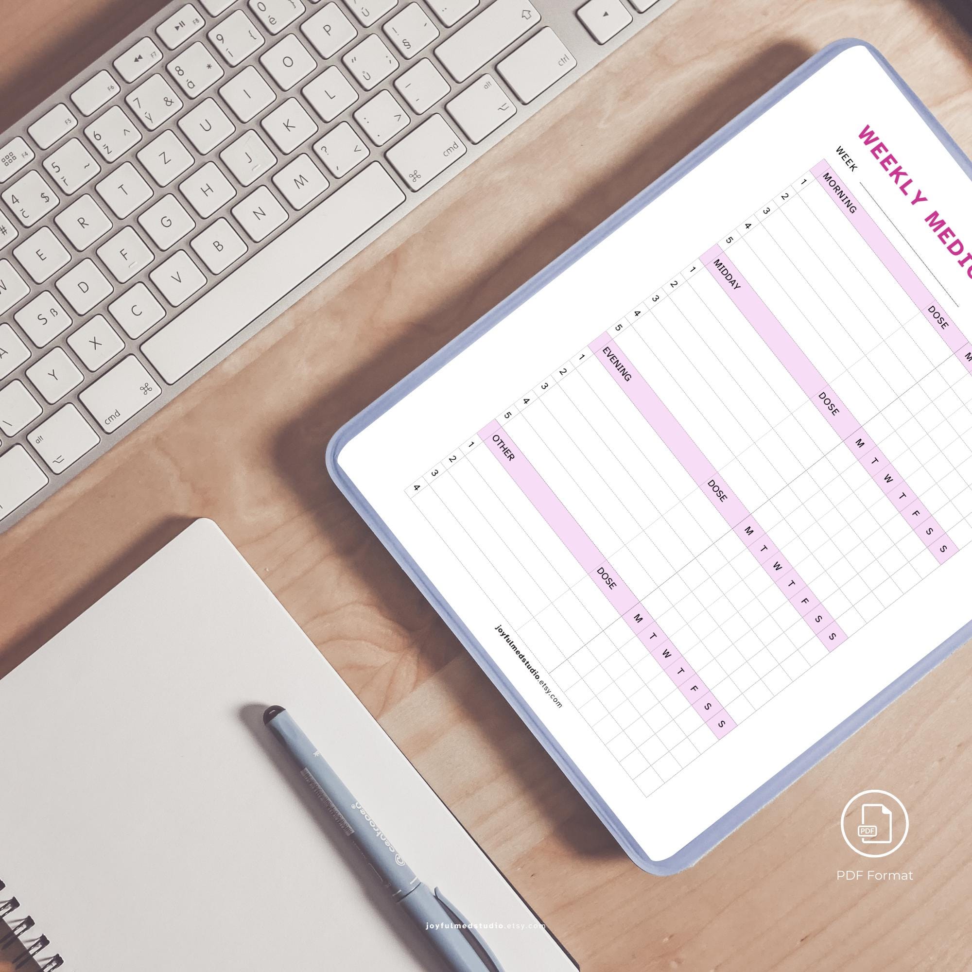 Daily Medication Tracker, Printable Journal Page, Medicine Log ...