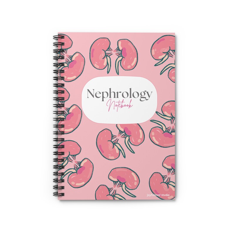 Cute Anatomical Kidney Spiral Notebook, Medicine Gift, Medical Student ...