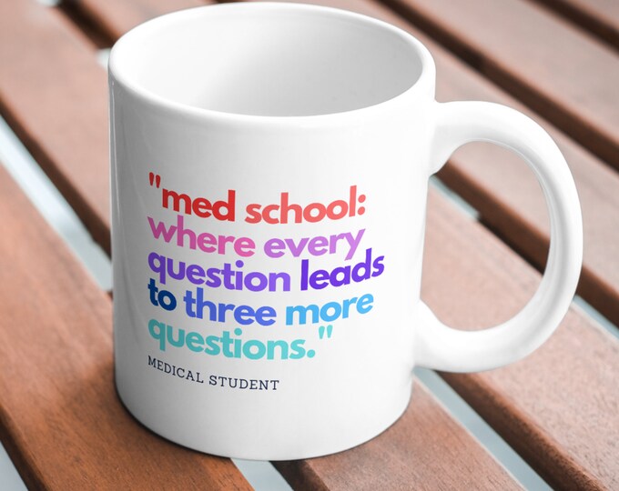 Funny Medical Student Gift, Med Student Mug, Medical School, Nursing ...