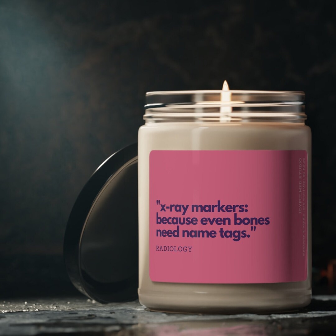 Radiology Xray Markers Candle: Bones With Name Tags, Radiology ...