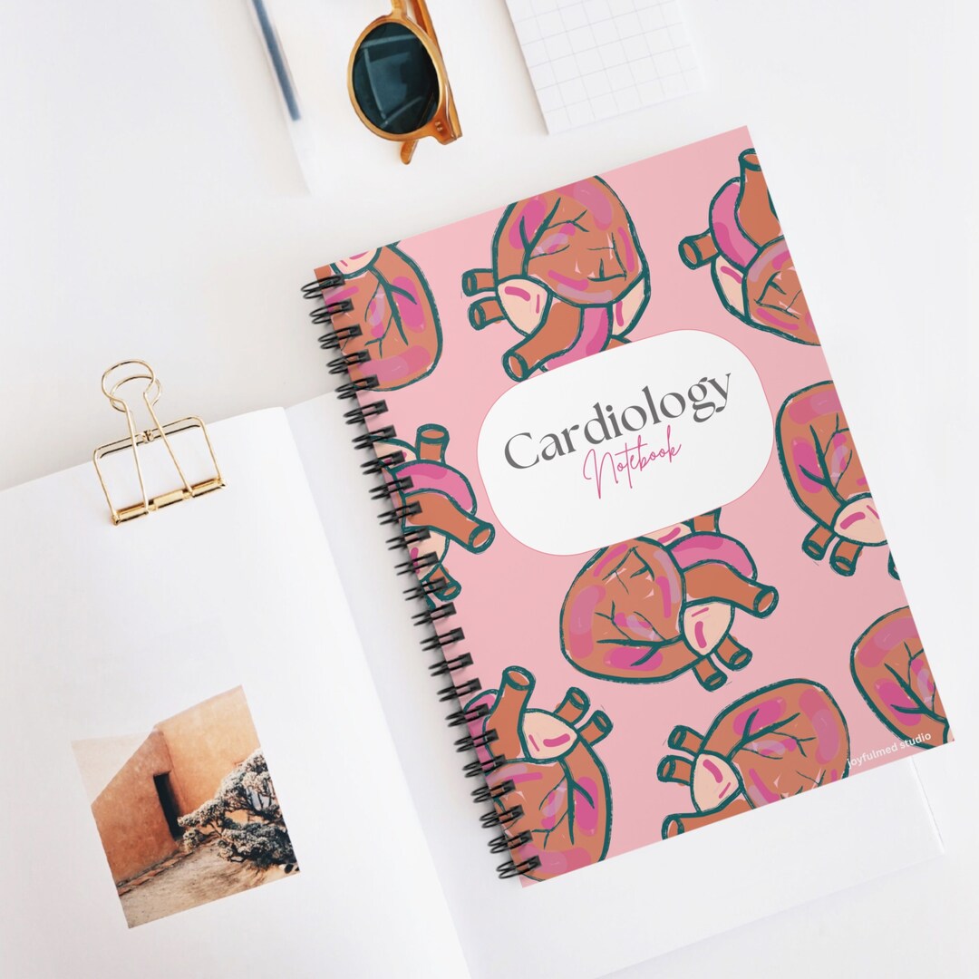 Cute Anatomical Heart Spiral Notebook, Medicine Gift, Medical Student ...