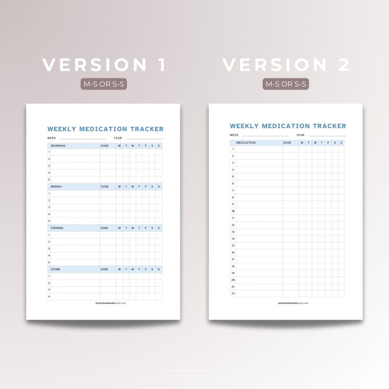 Daily Medication Tracker, Printable Journal Page, Medicine Log ...