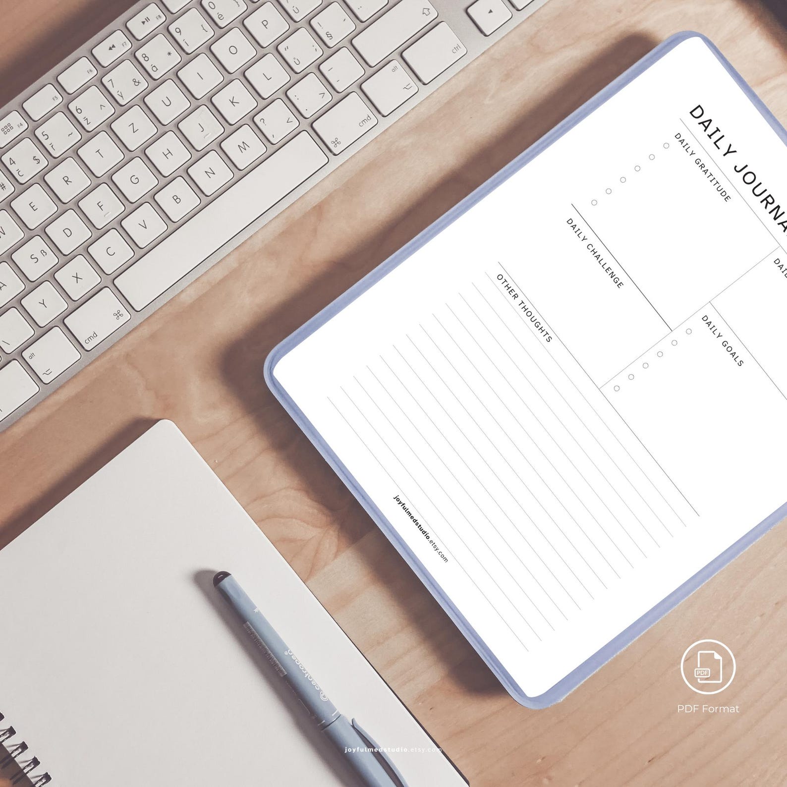 Printable Daily Journal Page, PDF Format, Daily Journaling Pages ...