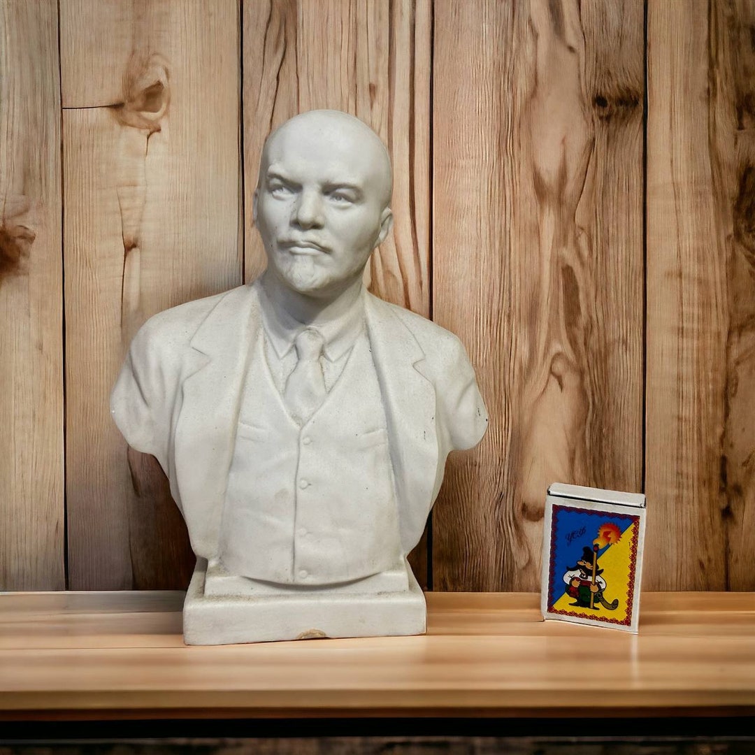 Vintage Bust of Lenin. Communist Propaganda Figure. Antiques. Home ...
