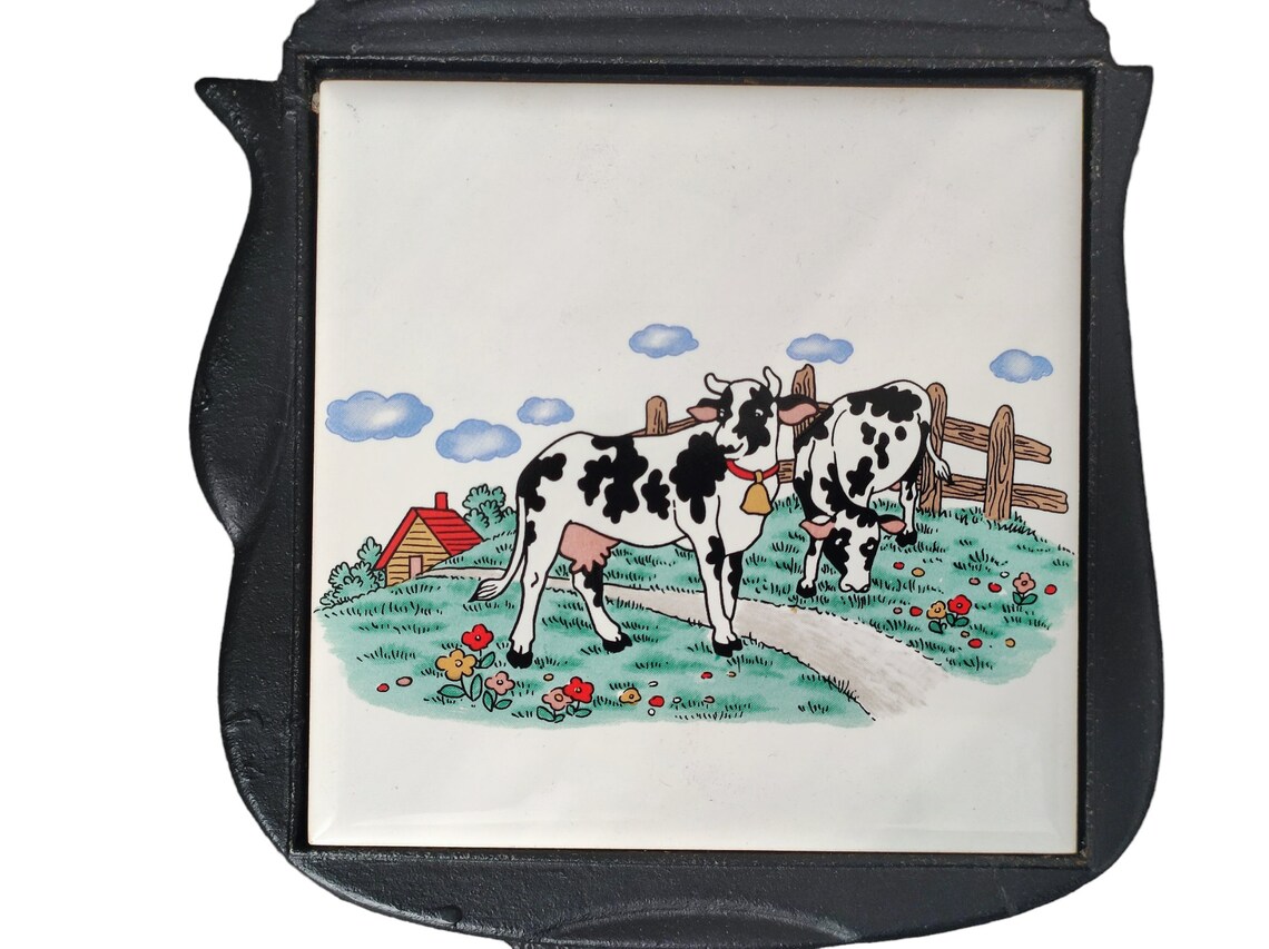 Hot Pot Stand, Antique Painting, Porcelain Stand, Plaque, USSR Decor ...