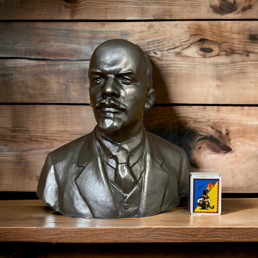 Vintage Bust of Lenin. Communist Propaganda Figure. Antiques. Home ...