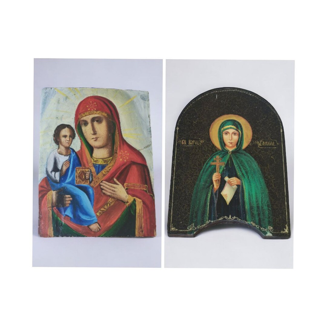 Old Icon. Vintage Icon. Icon on Wood.icon 19th Century.collectible Icon ...