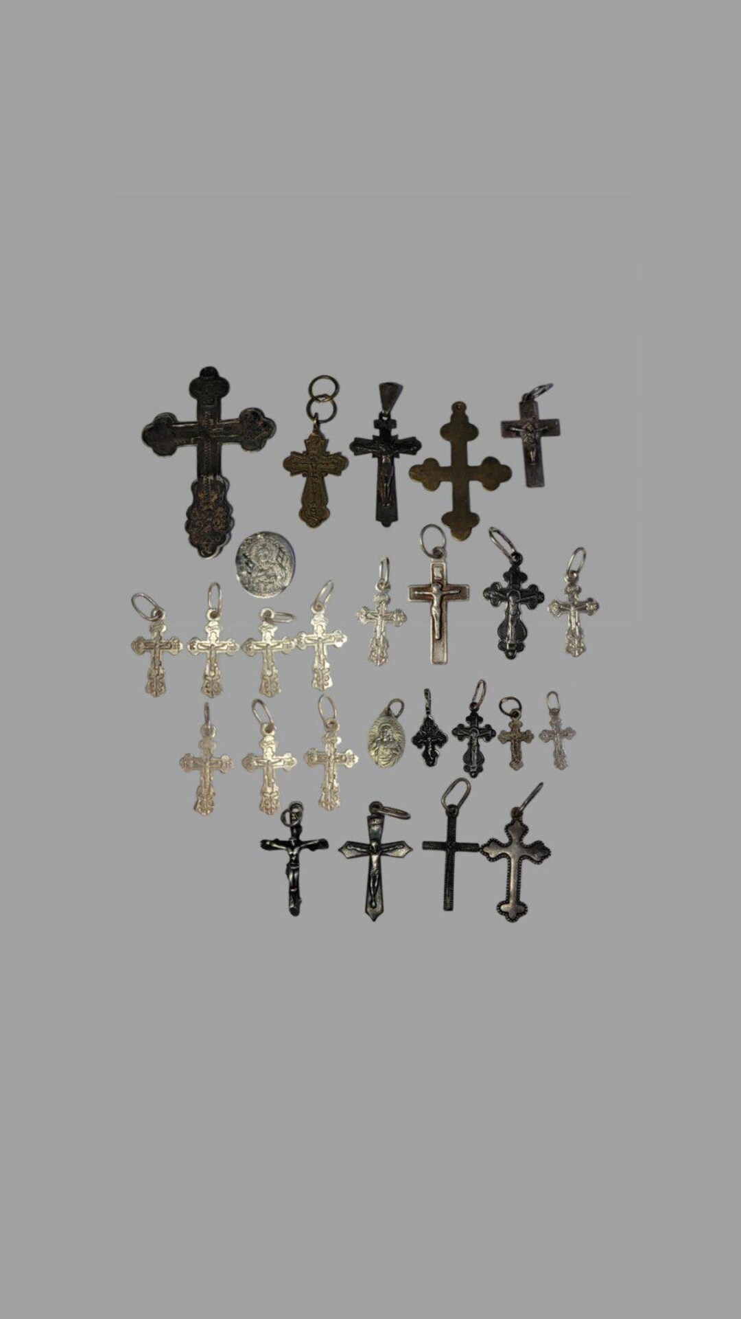 Set of Crosses, Vintage, Cross, Antique Cross, Pectoral Cross, Orthodox ...