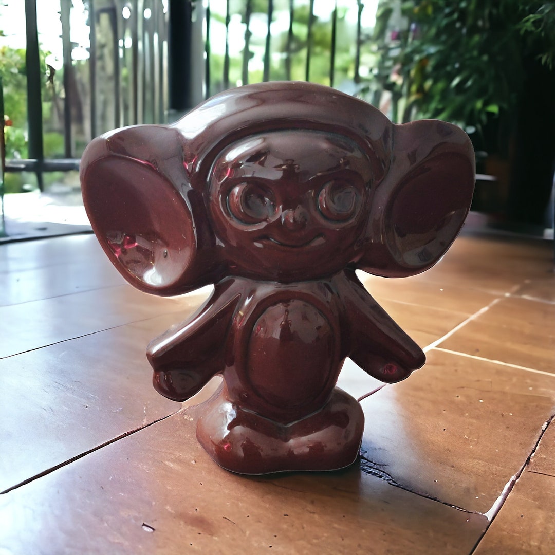 Cheburashka - Vintage Soviet Toy - Doll Figurine - Cartoon Character ...