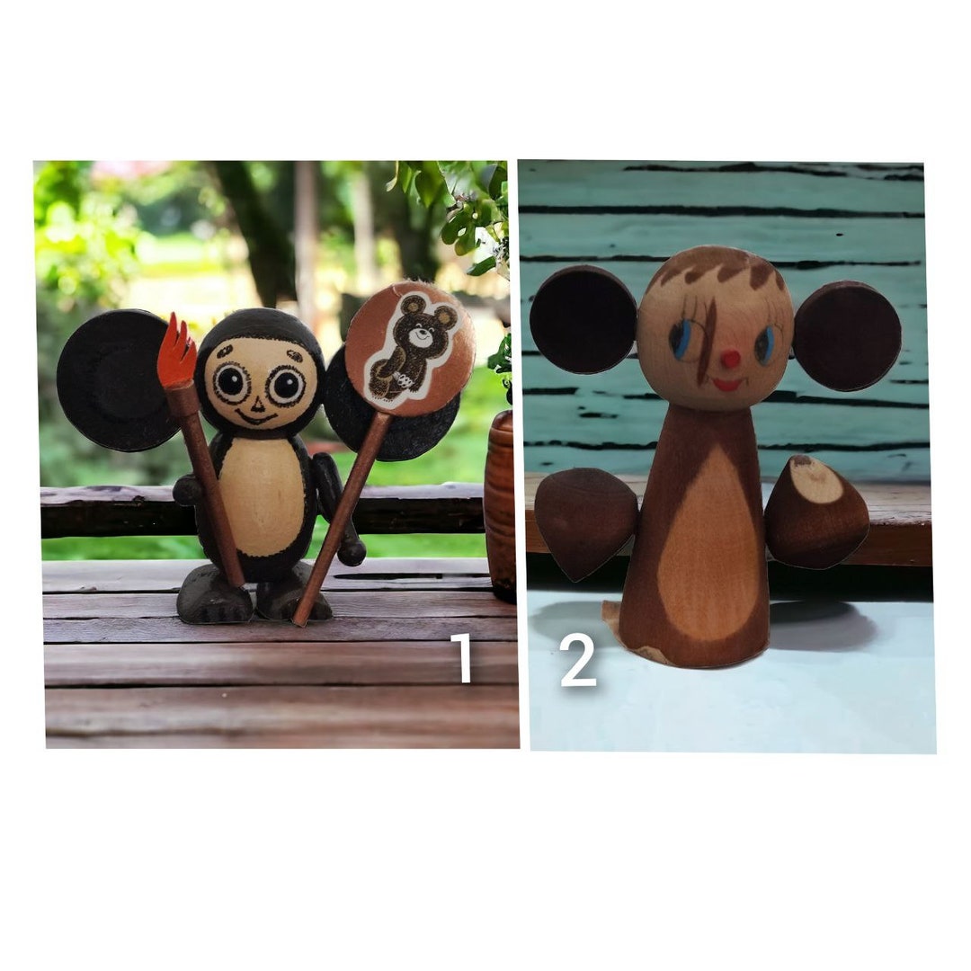 Figure of Cheburashka USSR. Collection.vintage Decor.home Decor ...