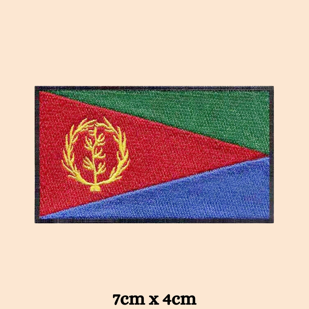 Eritrea Flag Iron on Patch Embroidered Sew on Applique National Country Flag - Etsy
