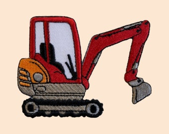 Embroidered Iron on Digger Patch Sew on Badge Boys Clothing Embroidery Applique - Etsy