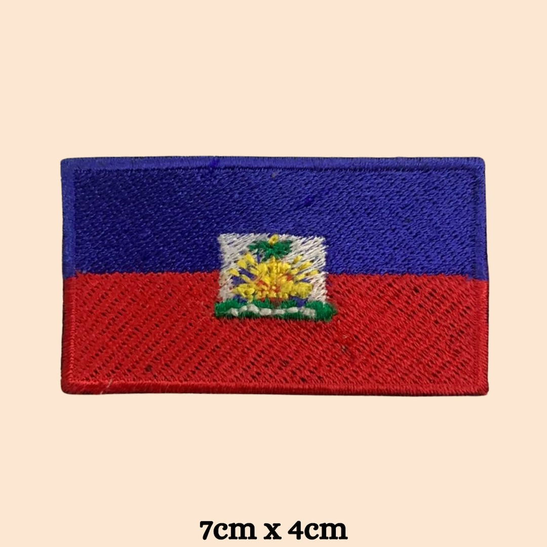 Haiti International Country Flag Iron on Patch Embroidered Sew on Applique National Badge - Etsy
