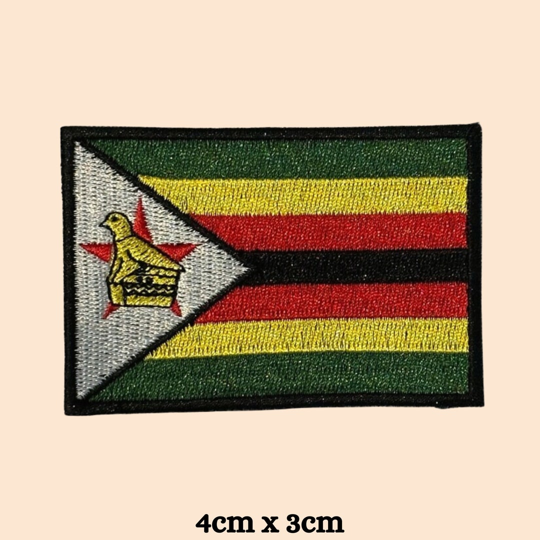 Fully Embroidered Zimbabwe Iron Patch Sew on Applique - Etsy