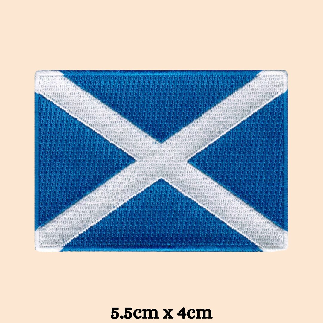 Scotland Flag Patch Embroidered Patch Iron-on Patch Sew on Patches for Clothes - Etsy