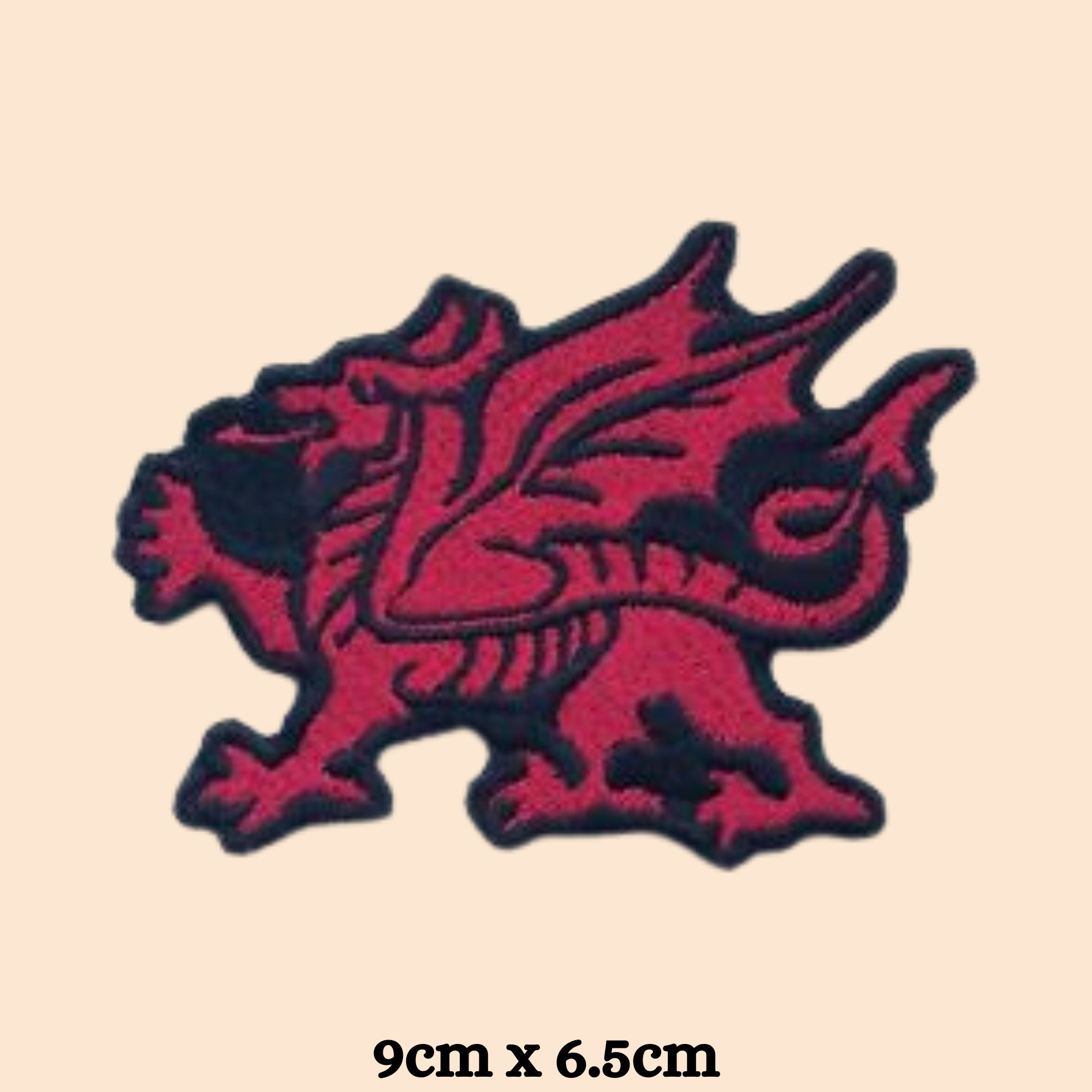 Fire Breathing Welsh Red Dragon Iron on Patch Embroidered Sew - Etsy