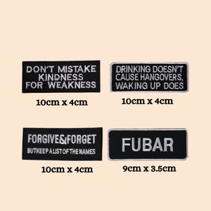 Funny Biker Slogan Words Iron on Patch Embroidered Sew on Applique - Etsy