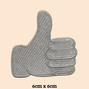 Thumbs up Patch Iron Sew on Hand Gesture Embroidered Badge Embroidery Applique - Etsy