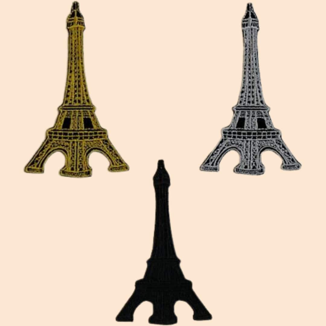 Eiffel Tower Badge Embroidery Patch Iron / Sew on French Paris France ...