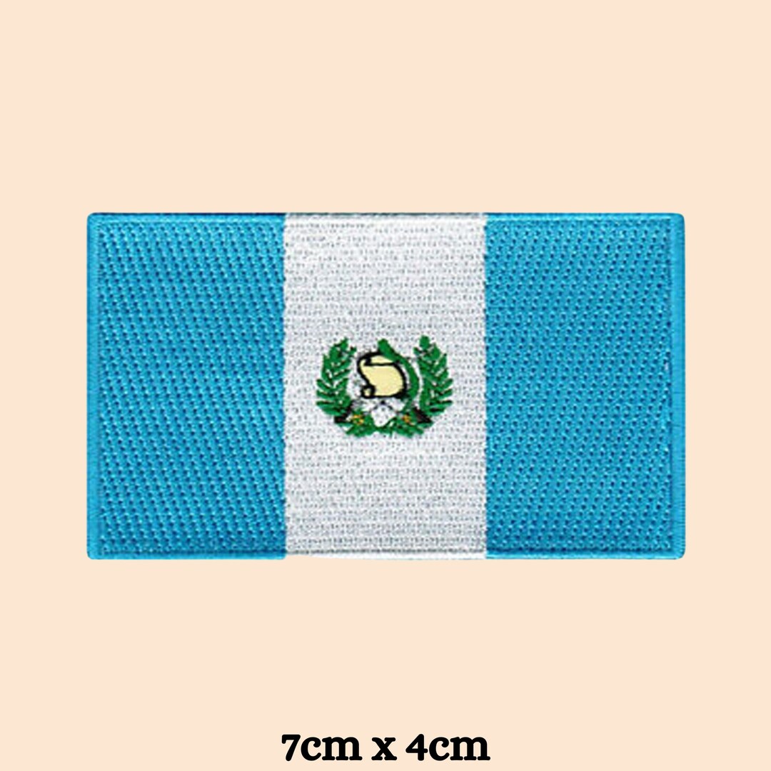 Guatemala Flag Embroidered Patch Iron on Sew on Applique National Flag ...