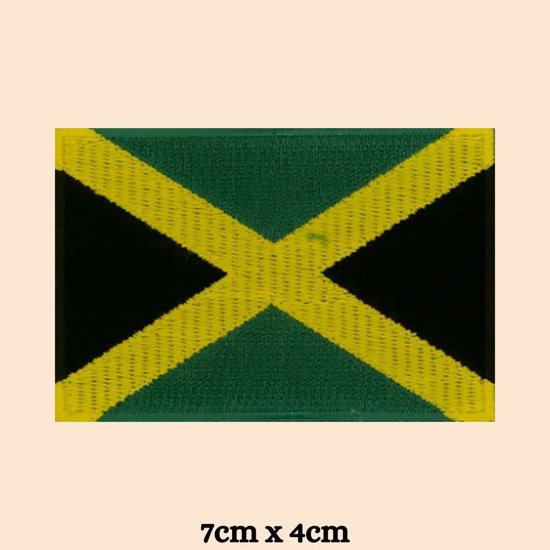 Jamaica Flag Embroidered Iron / Sew on Patch Jamaican Rasta Shirt Hat Bag Badge - Etsy