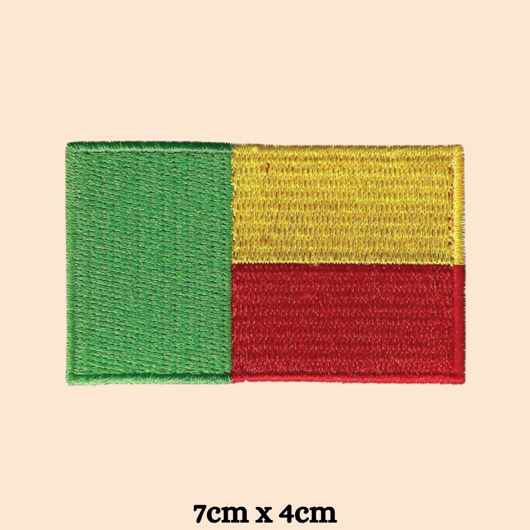 Benin National Country Flags Iron Sew on Embroidered Patch Badge - Etsy