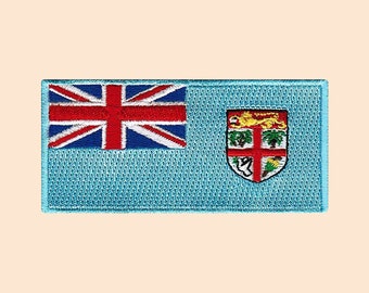 Embroidered Fiji Flag Patch Sew on Cloth Jacket Jeans Bag Shirt ...
