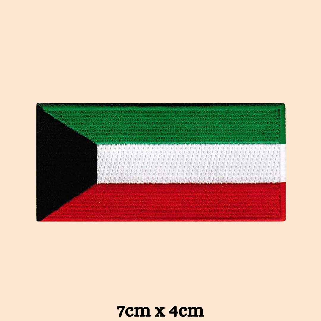 Kuwait Country Flag Iron on Patch Embroidered Sew on Applique National Flag Badges - Etsy
