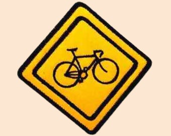 Cycling Street Sign Patch share the Road Bicycle Bicycling Bike Biking ...