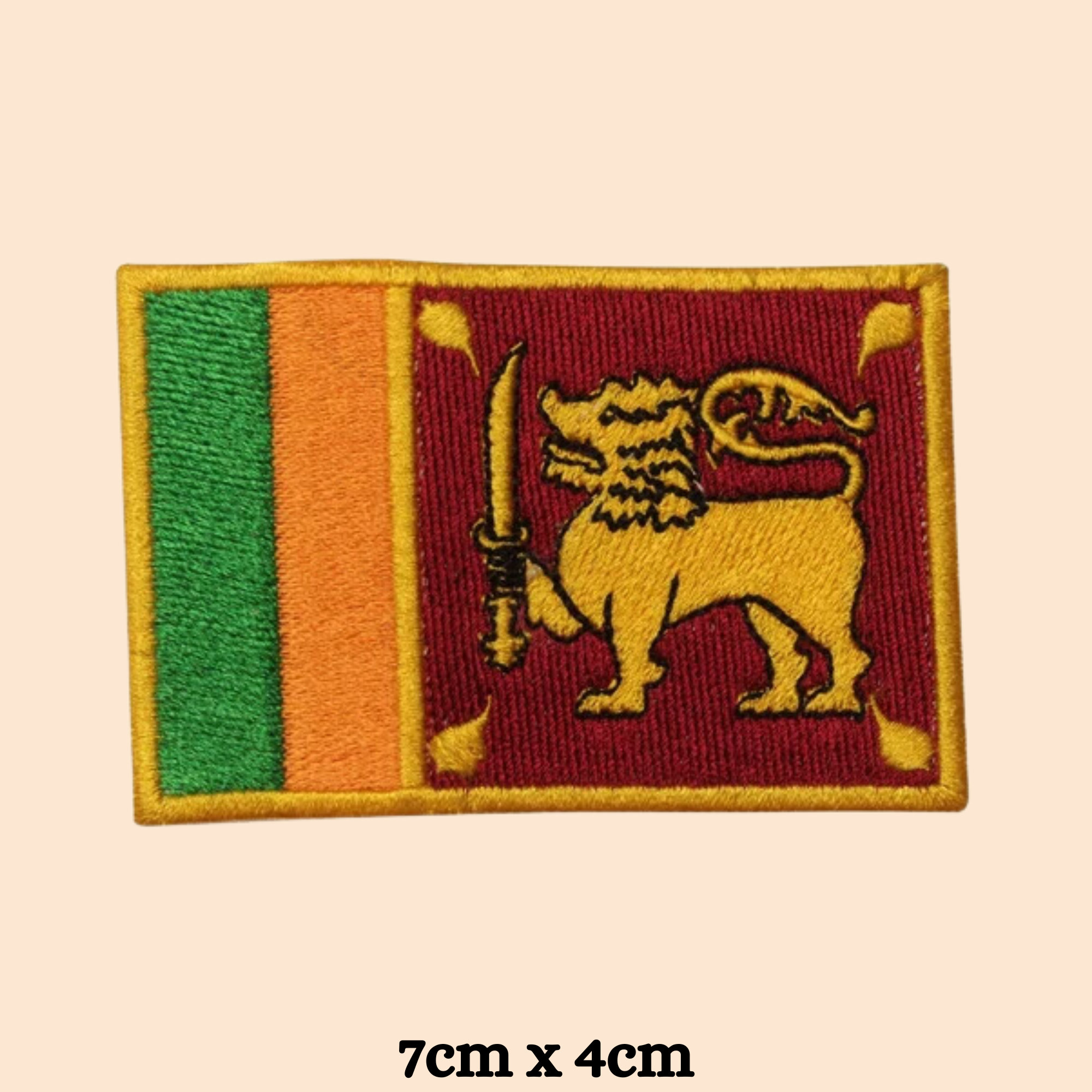 Sri Lanka Flag Patch Sew on Clothes Jacket Jeans Sri Lankan - Etsy