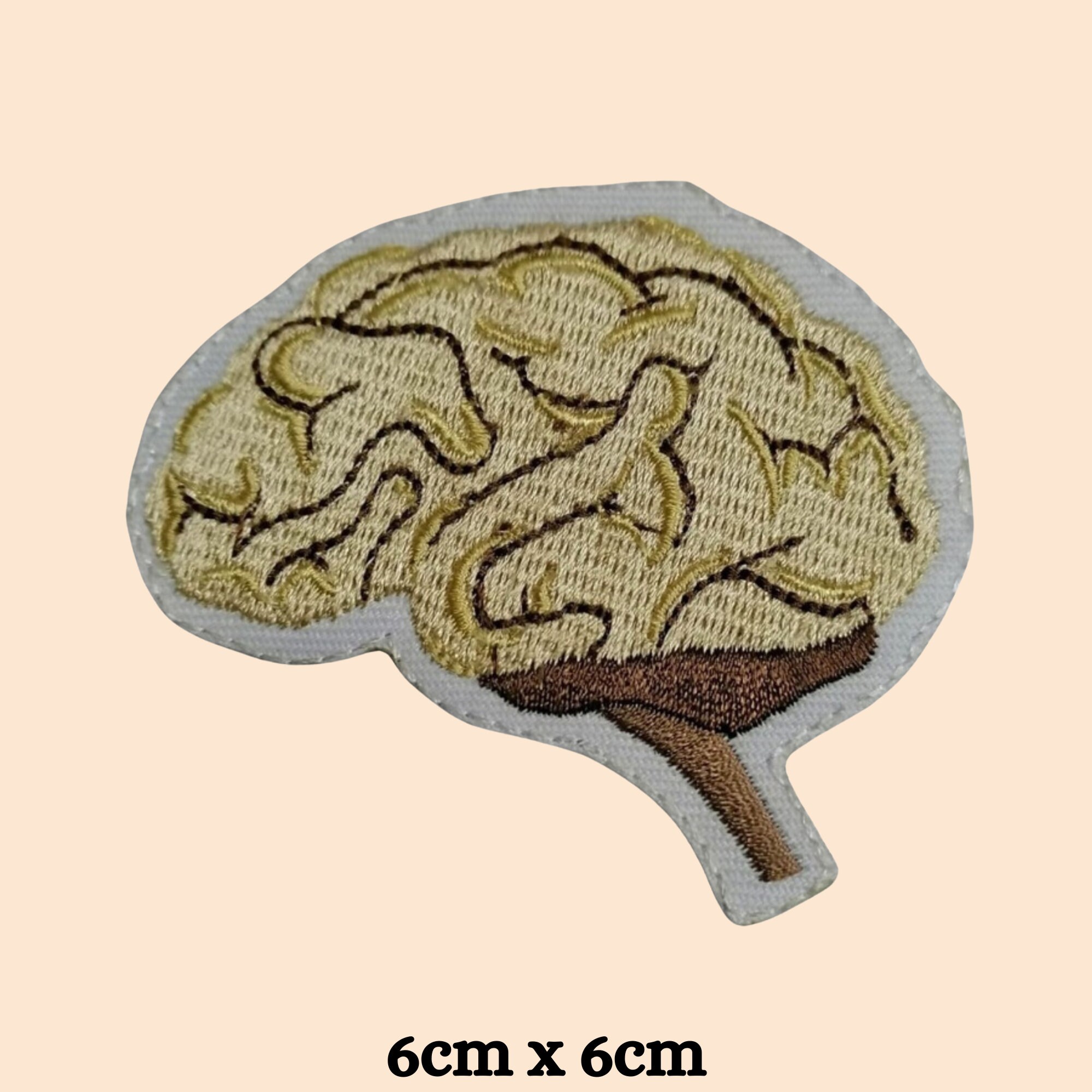 Brain Human Body Organs Anatomical Iron on Patch Embroidered Sew on ...