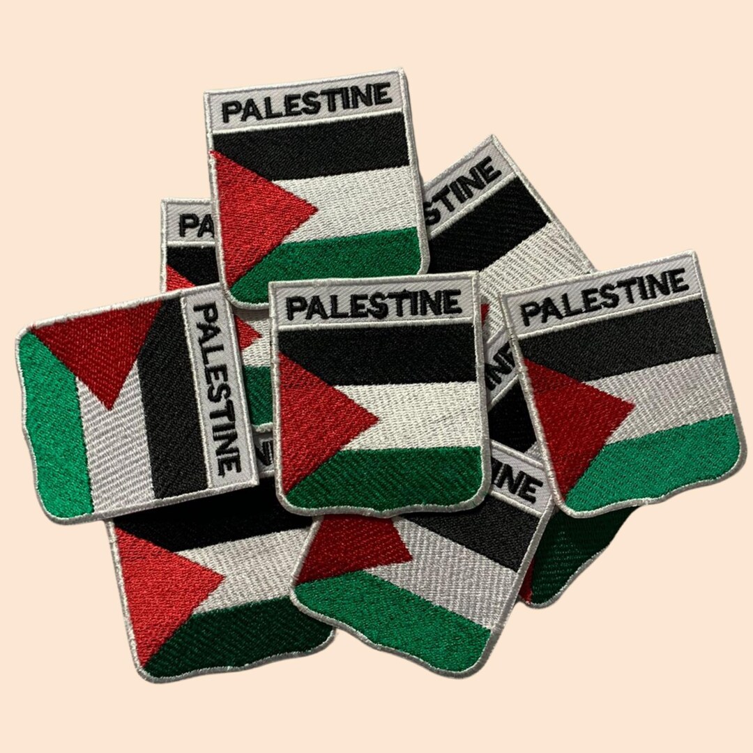 Palestine International Country Flag Iron on Patch Embroidered Sew on ...