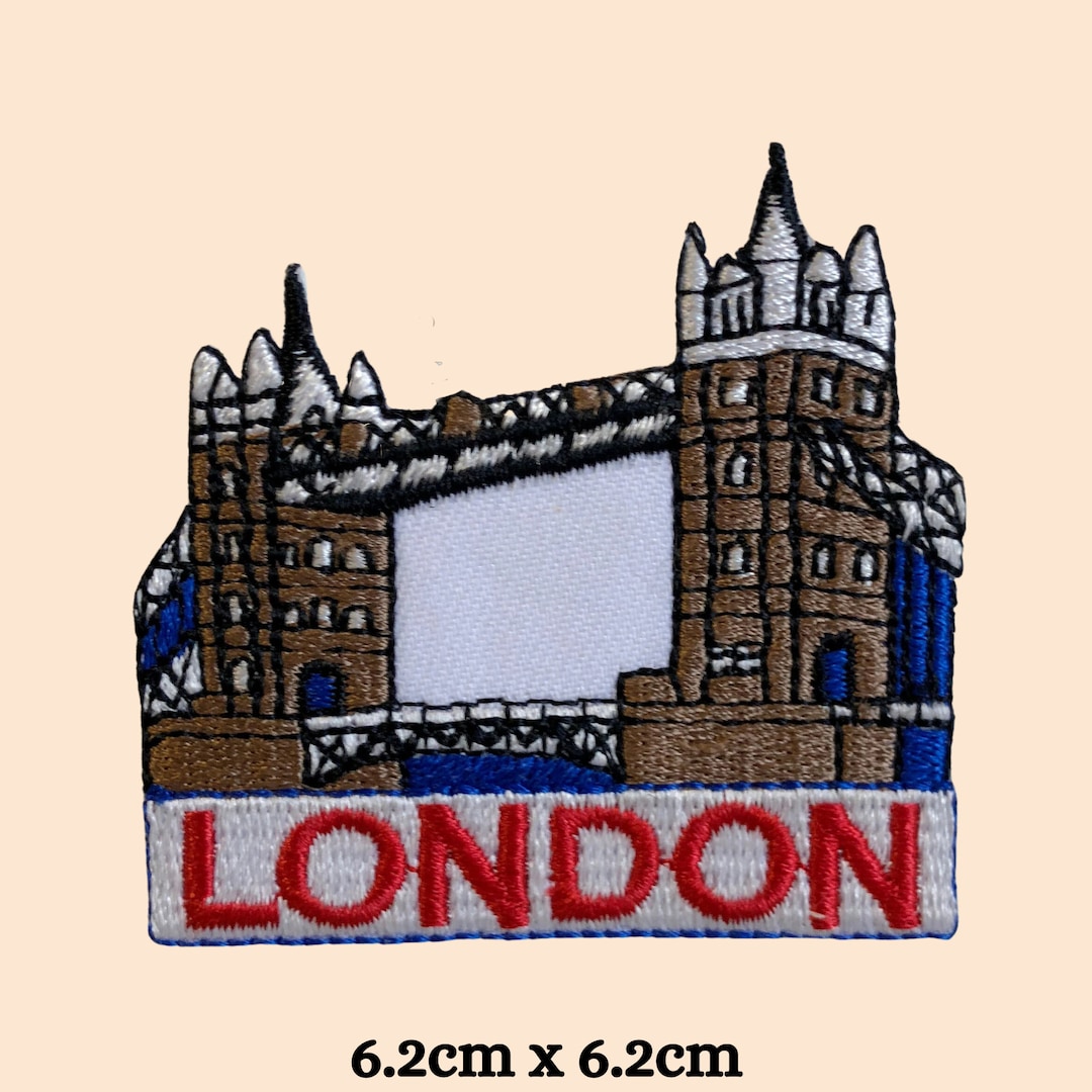 London Tower Famous Bridge Iron on Patch Embroidered Patch Sew on ...