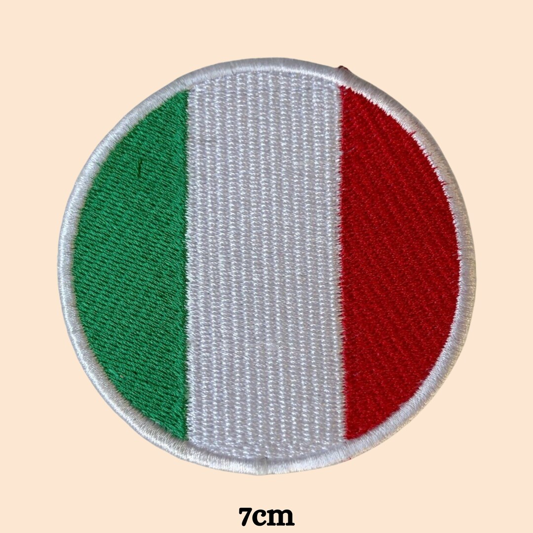 Italy Country Flag Iron on Patch Embroidered Sew on Applique Badges - Etsy