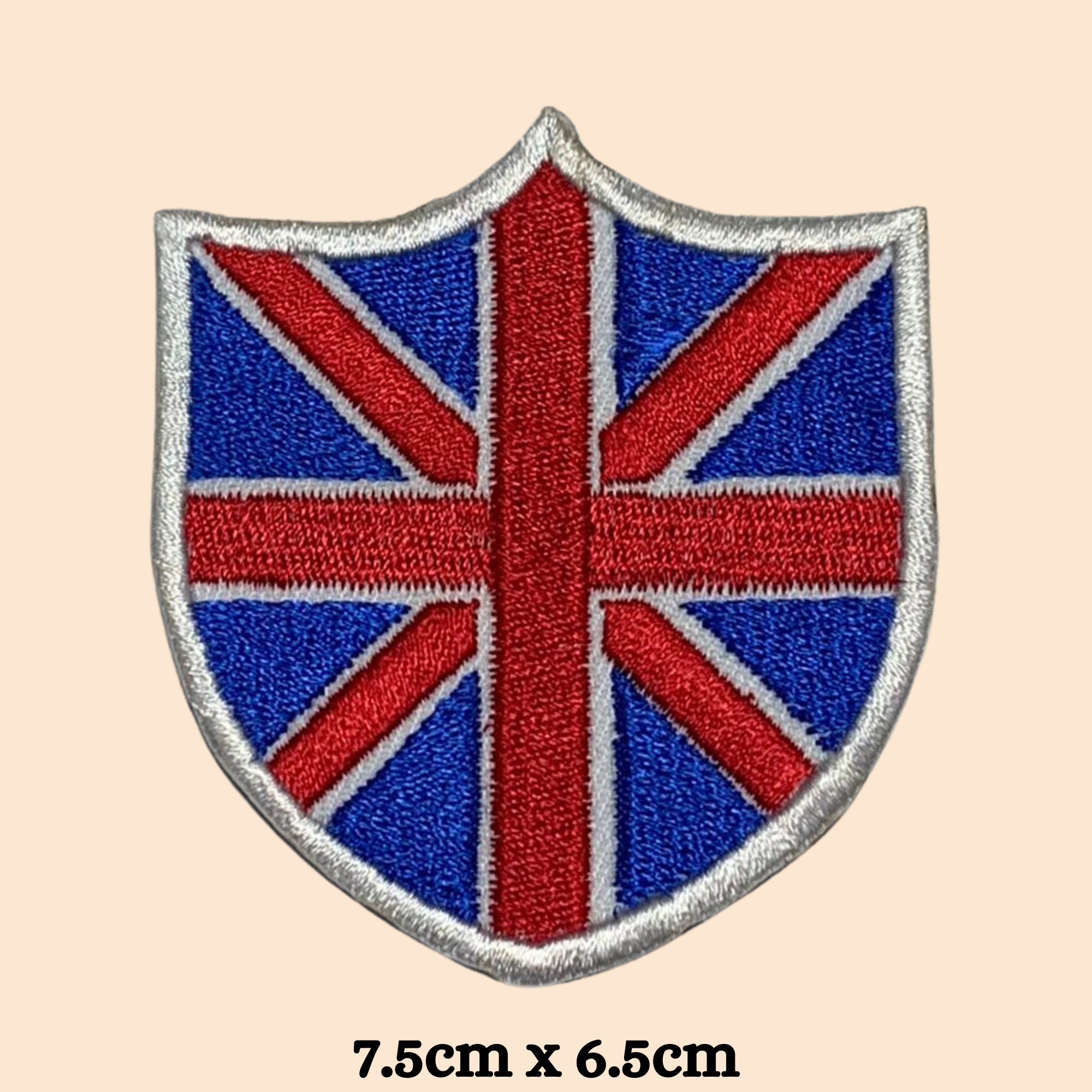 Parche bordado con la bandera del Reino Unido para planchar y coser, insignia bordada británica ...