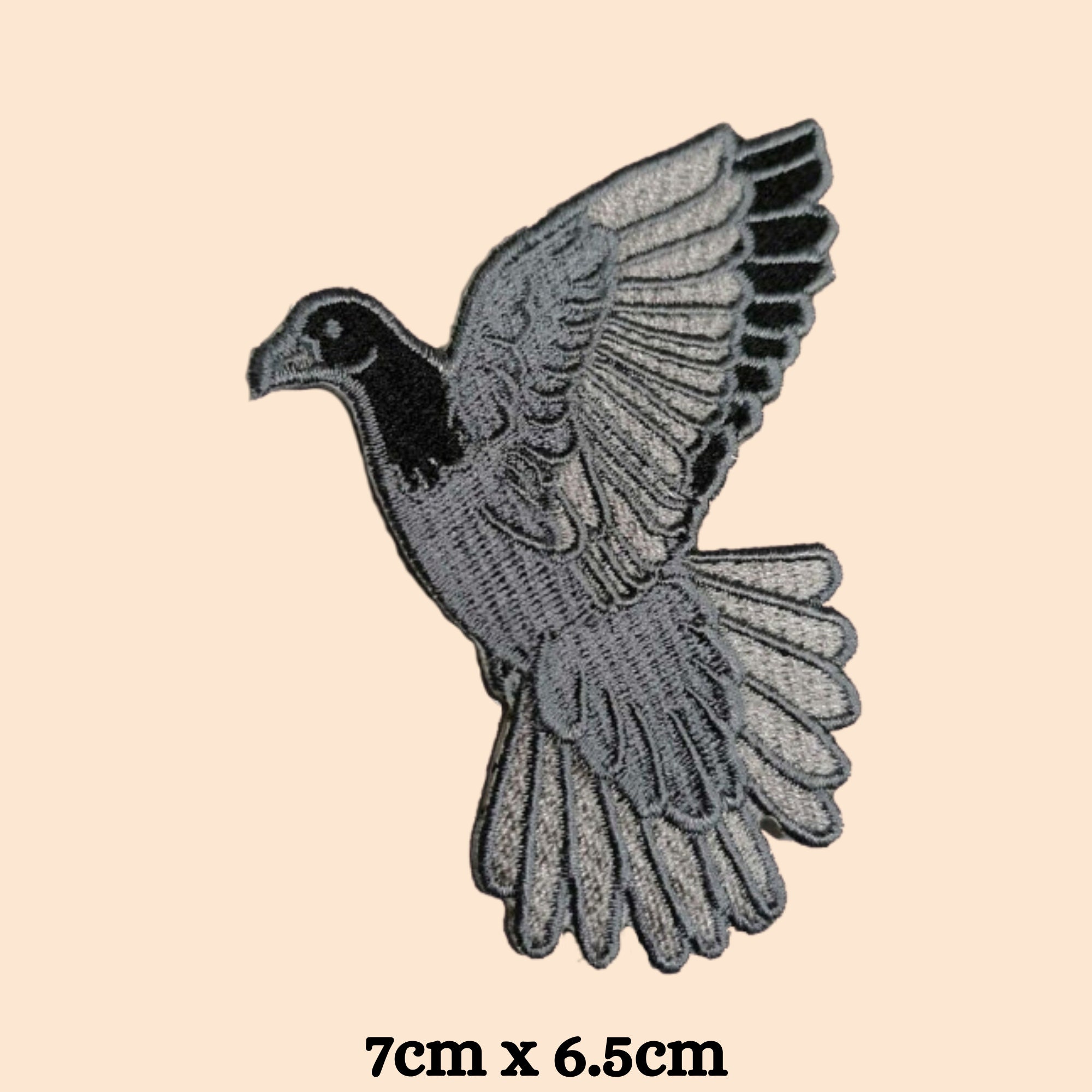 Pigeons Flying Patch Iron Sew on Clothes Bag Bird Embroidered - Etsy