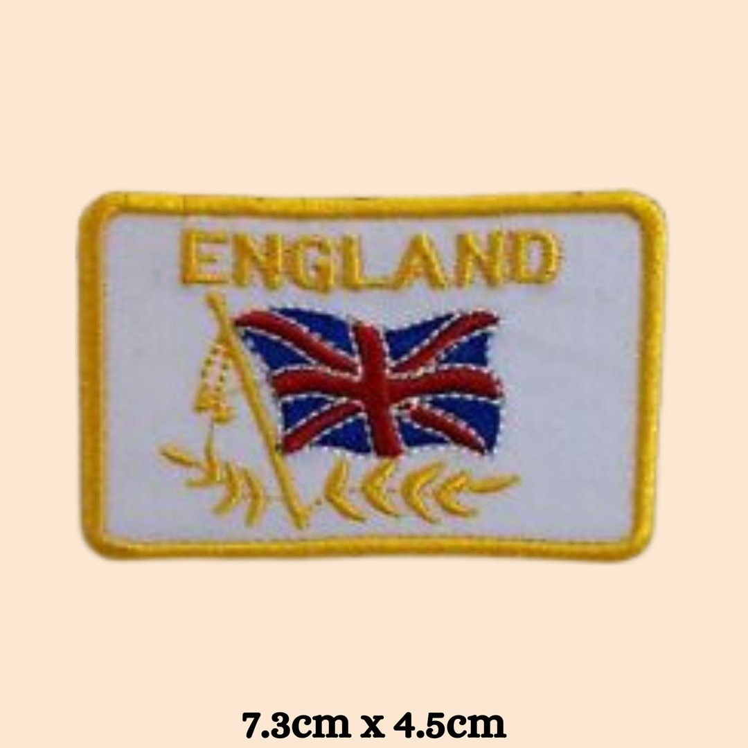Embroidered England Flag Patch Badge Union Jack UK Iron Sew on Jacket ...