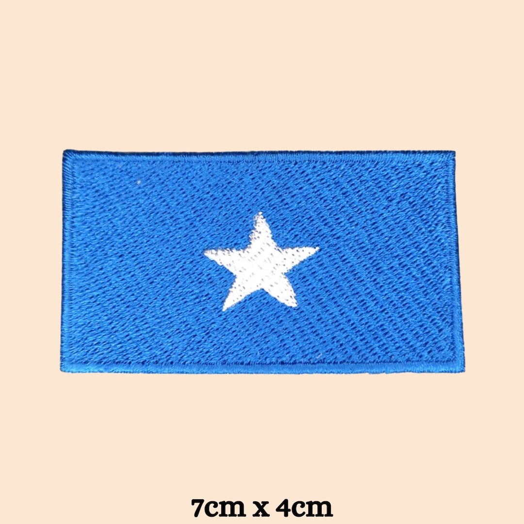 Somalia Flag Patch Iron Sew on Cloth Somali Africa Embroidered Embroidery Badge - Etsy