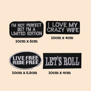 Funny Biker Slogan Words Iron on Patch Embroidered Sew on Applique - Etsy